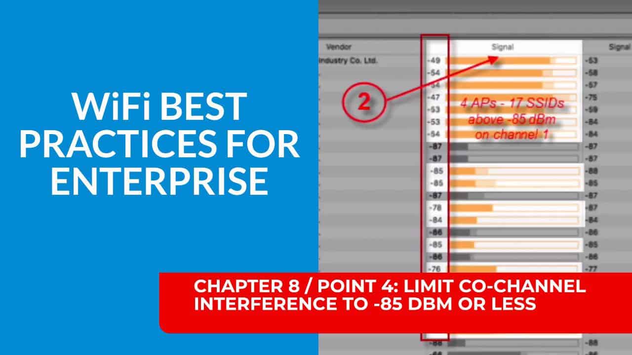 WiFi Best Practices for Enterprise / Chapter 8 - #7 Limit Co-Channel ...